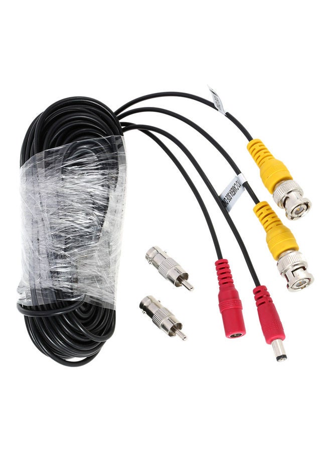Generic BNC DC Connector Cable With 2 Adapters For CCTV Camera DVR ...