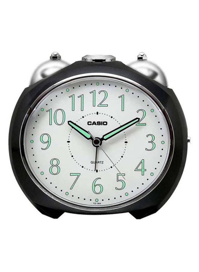 CASIO Round Shape Alarm Clock Black/Silver 11.6×13×9cm | Best Price KSA ...