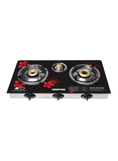 GEEPAS Gas Cooker, 8mm Tempered Glass Top, GK6759 | Triple Burner Gas ...