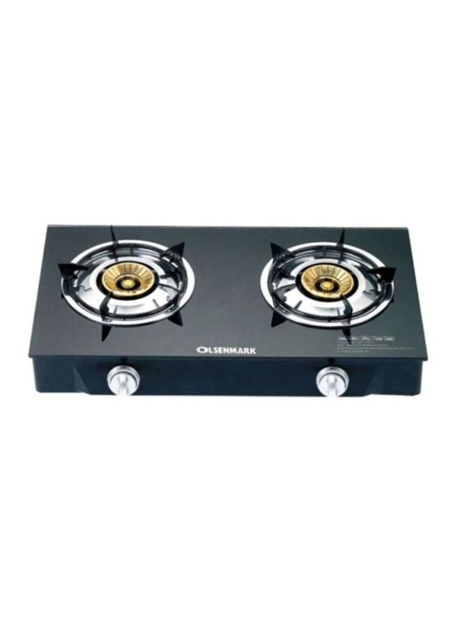 Olsenmark 2-Burner Gas Stove OMK2085 Black/Silver | Best Price UAE ...
