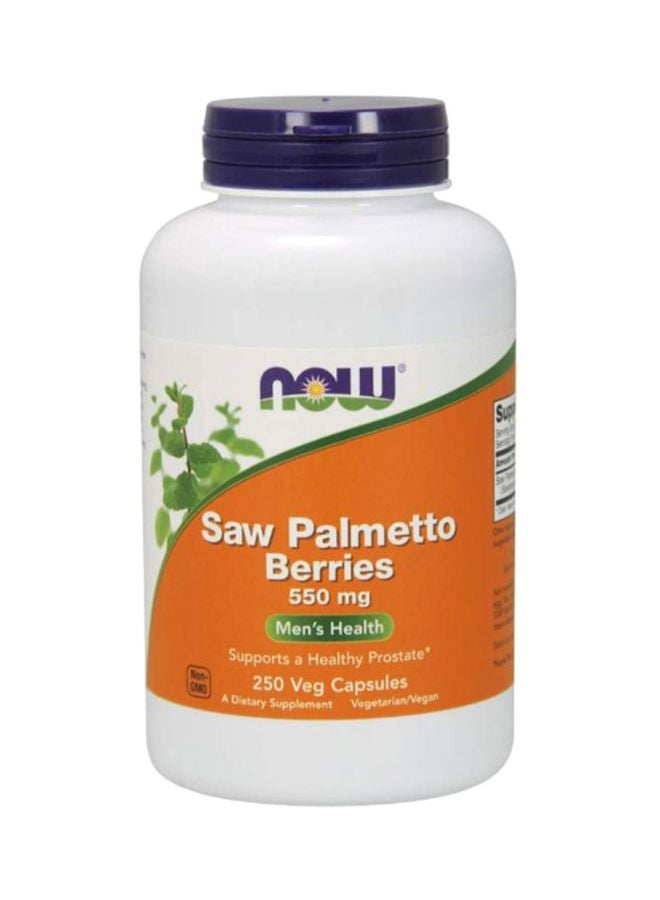 Now Foods Saw Palmetto Berries 550mg - 250 Veg Capsules | Best Price ...