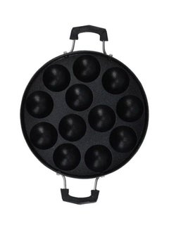 DELCASA 12-Pits Aluminum Appa Pathram Black 31x23x4.5cm UAE | Dubai ...