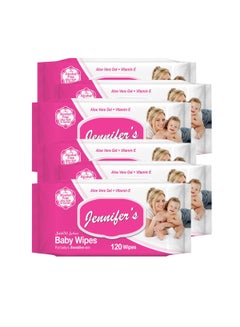 Jennifer's Baby Wipes 120 Piece Pack Of 6 UAE | Dubai, Abu Dhabi