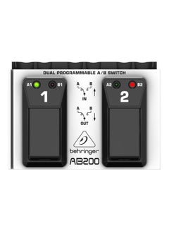 behringer Dual Programmable Switch AB200 Black/White UAE | Dubai, Abu Dhabi