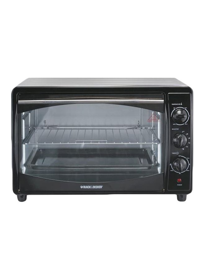 BLACK+DECKER Electric Oven Toaster 1800 W 42 L 1800 W TRO60 Black/Clear ...