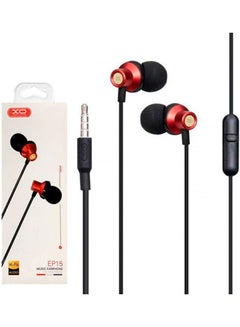 XO Ep15 In-Line Ear Wired Earphones Metal Sound Chamber High Quality Headset With Mic Headset ...