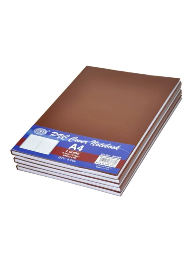 FIS 5-Piece A4 Notebook Set Brown | Best Price UAE | Dubai, Abu Dhabi
