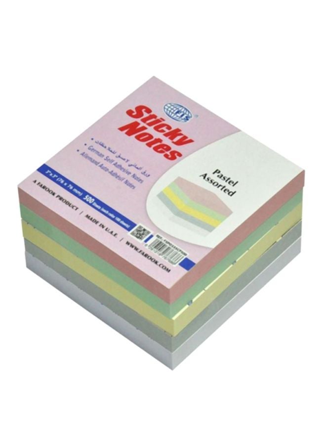 FIS 500-Piece Sticky Note Sheets Multicolour | Best Price UAE | Dubai ...