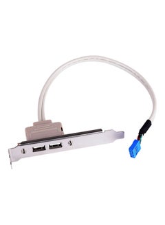 Generic 2-Ports USB 2.0 Motherboard Cable Adapter White Egypt | Cairo, Giza