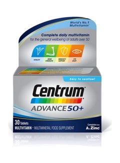 Centrum Advance 50+ Multivitamins And Minerals Food Supplement- 30 ...