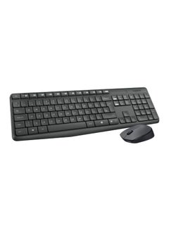 Logitech Wireless English Keyboard With Mouse And USB Receiver Black ...