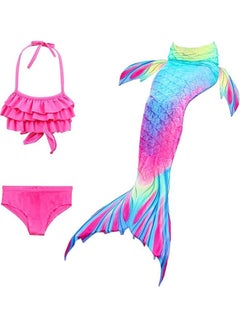 XiuWoo 3-Piece Mermaid Swimming Costume Set 130cm UAE | Dubai, Abu Dhabi