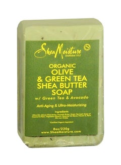 SheaMoisture Organic Olive And Green Tea Shea Butter Soap Green 230g ...