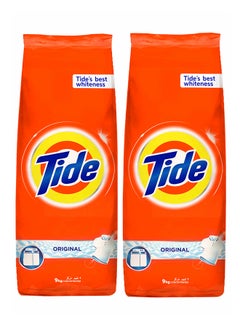 Tide Powder Laundry Detergent, Original Scent, 9Kg Pack Of 2 UAE ...