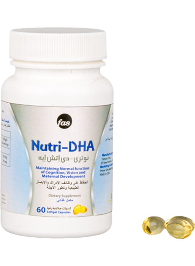 fas Nutri-DHA Capsules - 60 Softgel | Best Price KSA | Riyadh, Jeddah