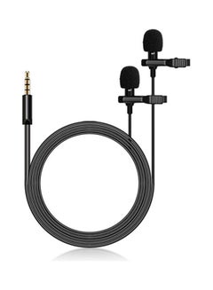 Generic Dual-Head Lavalier Microphone Set Black UAE | Dubai, Abu Dhabi