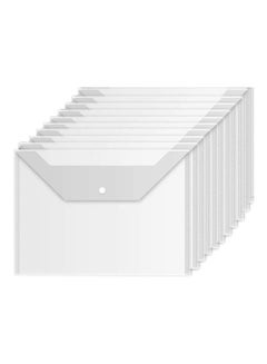 Deli Pack Of 10 Plastic Push Button Envelopes For A4 Quality Documents ...