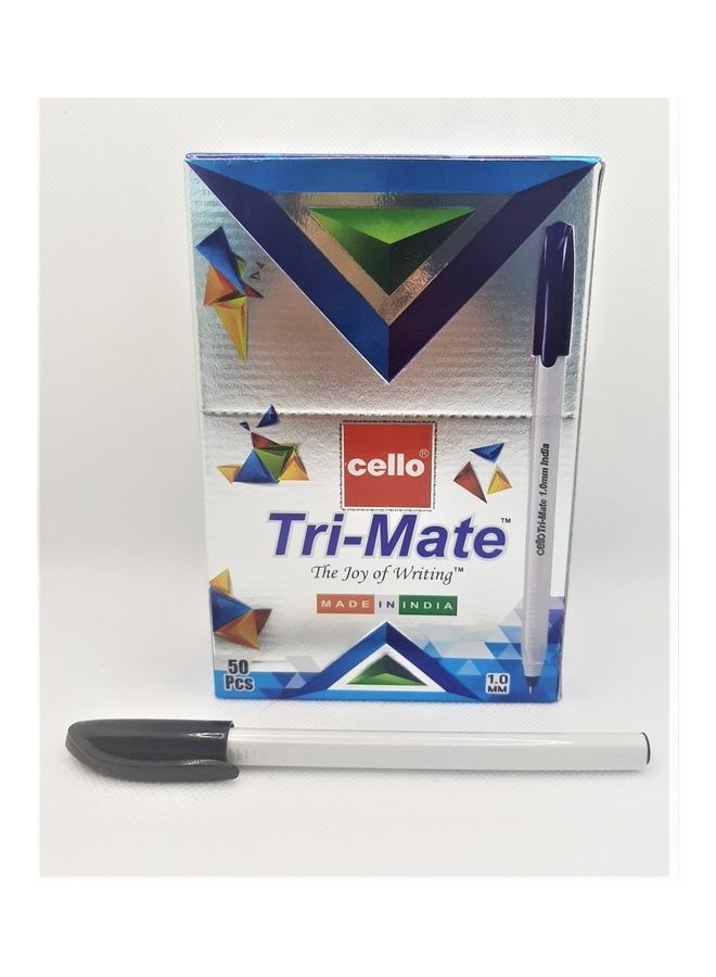 Cello 50-Piece Tri-Mate Ball Pen Black | Best Price UAE | Dubai, Abu Dhabi
