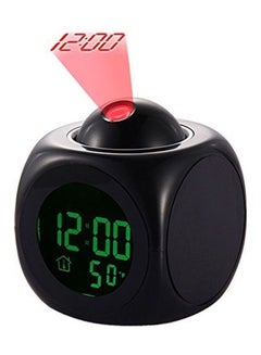 Toshionics LCD Projection Voice Talking Digital Alarm Clock Black ...