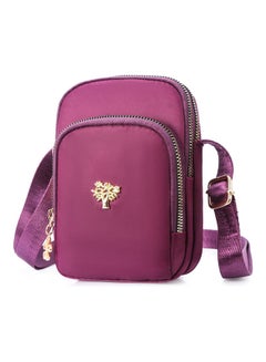 Generic Nylon Cell Phone Purse Crossbody Bag Purple KSA | Riyadh, Jeddah