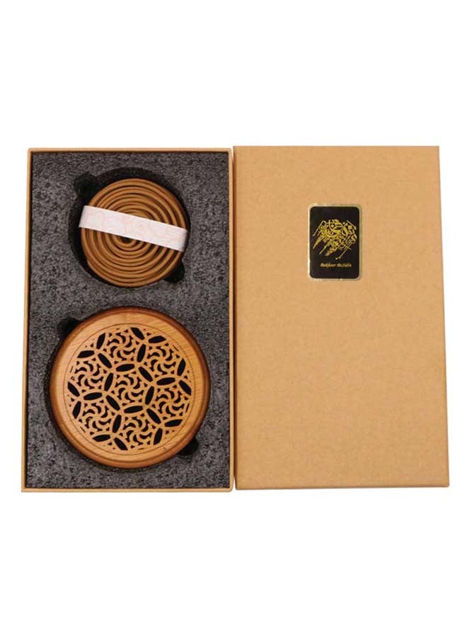 Bakhoor BoSidin Oud Incense Bakhoor Burner Gift Set Box Brown 203grams ...