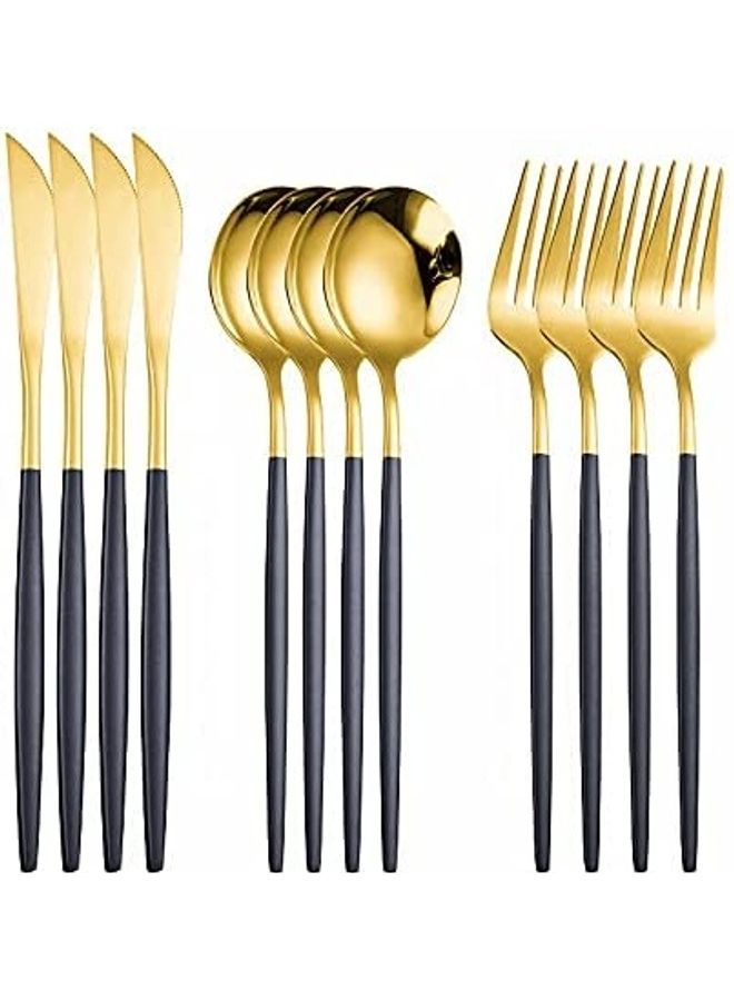 XiuWoo 12-Piece Cutlery Set Multicolour | Best Price UAE | Dubai, Abu Dhabi