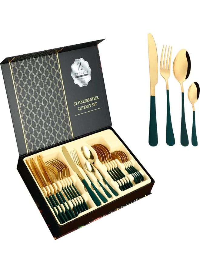 XiuWoo 24-Piece Cutlery Set Multicolour | Best Price UAE | Dubai, Abu Dhabi