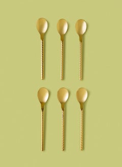 Noon East 6 Piece Teaspoons Set - Made Of Stainless Steel - Silverware ...
