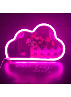 Generic Neon Led Cloud Sign Shaped Wall Decor Light Pink 30x18.5x2.5cm ...