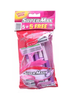 Super-Max Disposable Triple Blade Razor Set 10 Piece UAE | Dubai, Abu Dhabi
