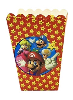 Tamona 6-Piece Super Mario Birthday Popcorn Box UAE | Dubai, Abu Dhabi