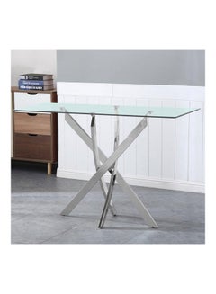 DANUBE HOME Leonardo Console Table Clear/Silver 120 x 40 x 77cm UAE ...