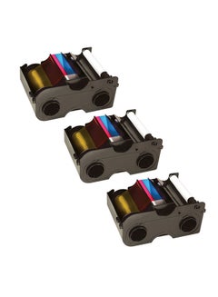 Fargo 3 Pieces 45000 Ymcko Full Color Ribbon For Dtc1000 & Dtc1250E Id ...