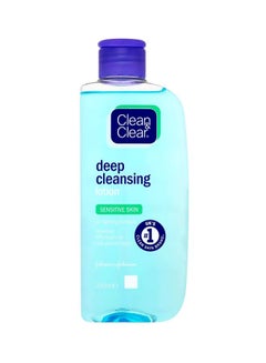 Clean & Clear Deep Cleansing Lotion For Sensitive Skin Blue 200ml ...