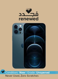 Apple Renewed - iPhone 12 Pro Max With Facetime 256GB Pacific Blue 5G ...