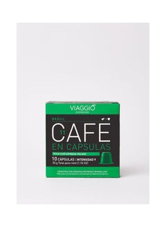 VIAGGIO ESPRESSO Brasil 11 Espresso Coffee 10 Capsules 55grams Egypt ...