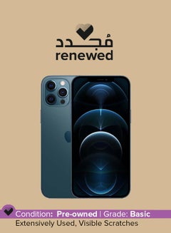 Apple Renewed - iPhone 12 Pro Max With Facetime 256GB Pacific Blue 5G ...