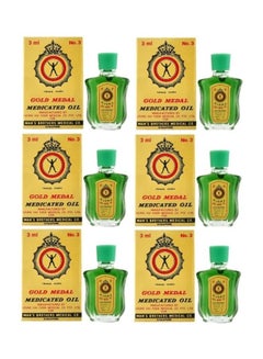 GOLD MEDAL 6-Piece Medicated Oil 3ml UAE | Dubai, Abu Dhabi