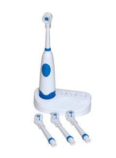 Generic Electric Toothbrush With 4 Heads White/Blue 20.1cm KSA | Riyadh ...