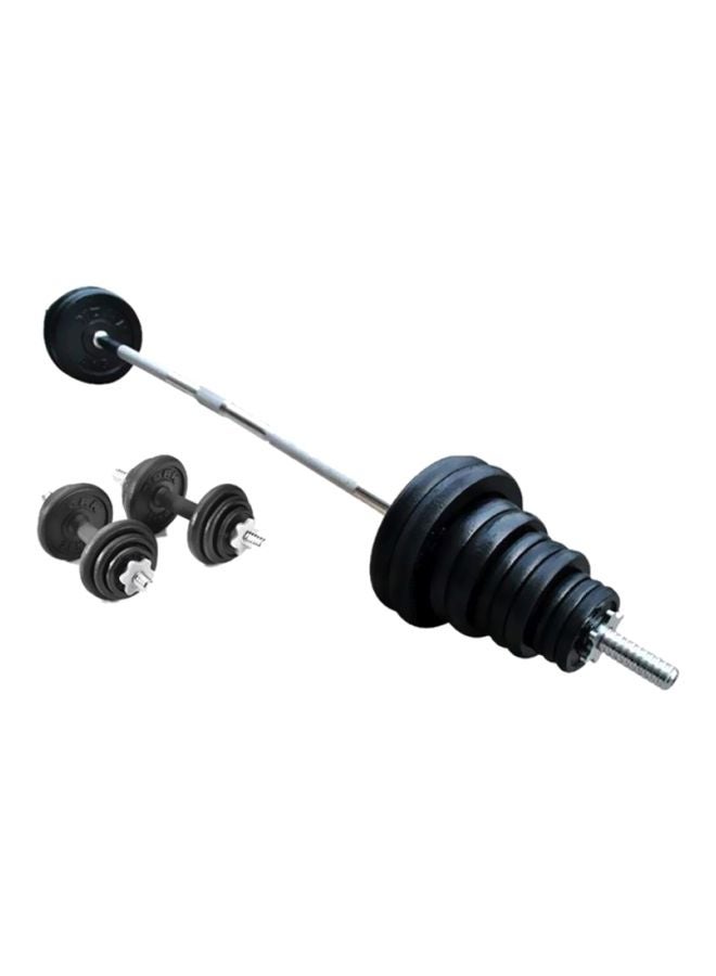 YORK FITNESS Cast Iron Barbell And Dumbell Set 50 Kg 50kg | Best Price ...