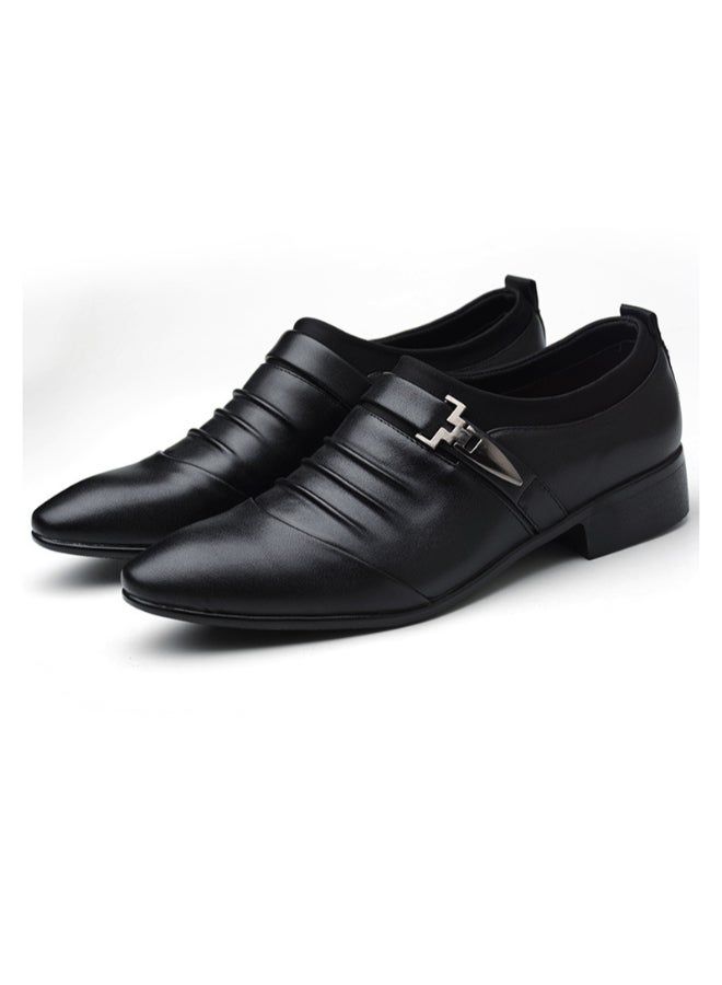 Generic Metal Detailed Formal Shoes Black | Best Price KSA | Riyadh, Jeddah