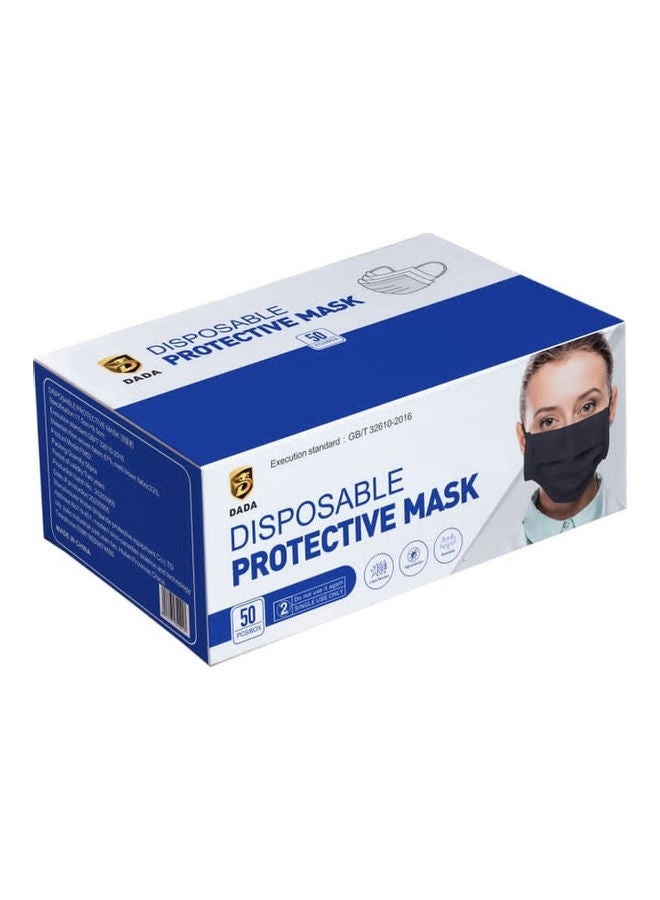 Dada 50-Piece Disposable Black Face Mask | Best Price UAE | Dubai, Abu ...