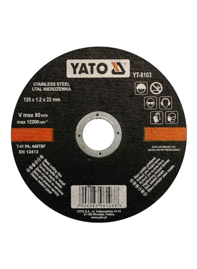 Yato Stainless Steel Inox Cutting Disc Black/White | Best Price UAE ...