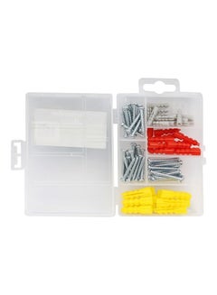 Terminator 82-Piece Wood Screws and Anchor Kit with Box Multicolour Mix ...