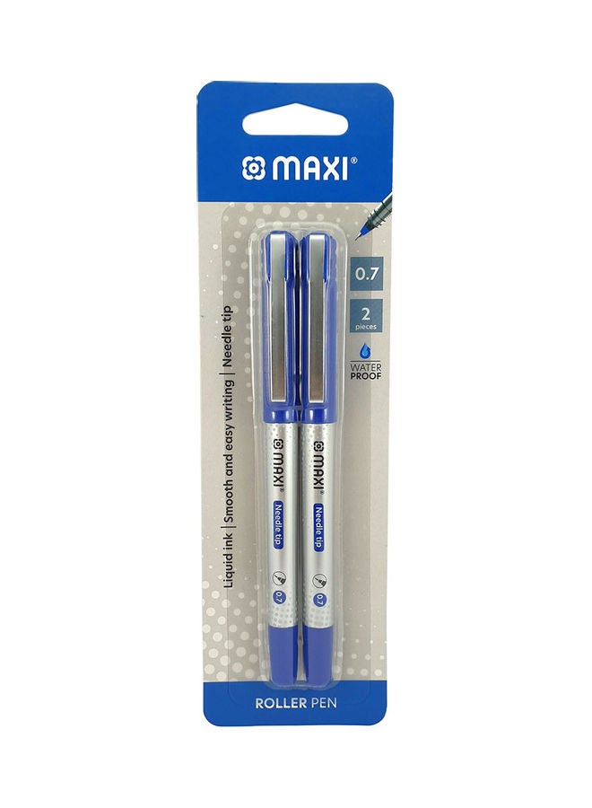 Maxi Pack Of 2 Roller Pen Blue | Best Price UAE | Dubai, Abu Dhabi