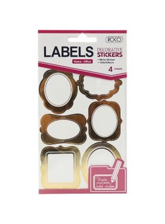 ROCO Name Labels Gold Frame Sheets Multicolour KSA | Riyadh, Jeddah