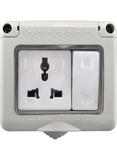 MODI Weatherproof Plug Socket and Switch Box - 1 Gang Grey/White UAE ...