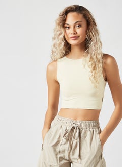 Sian Marie Keyhole Back Crop Top Beige Egypt | Cairo, Giza