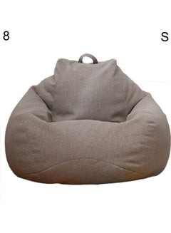 Generic Solid Colour Cloth Lazy Lounger Bean Bag Cover Brown KSA ...