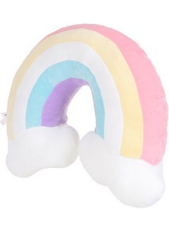 Miniso Rainbow Plush Pillow 40x35cm KSA | Riyadh, Jeddah